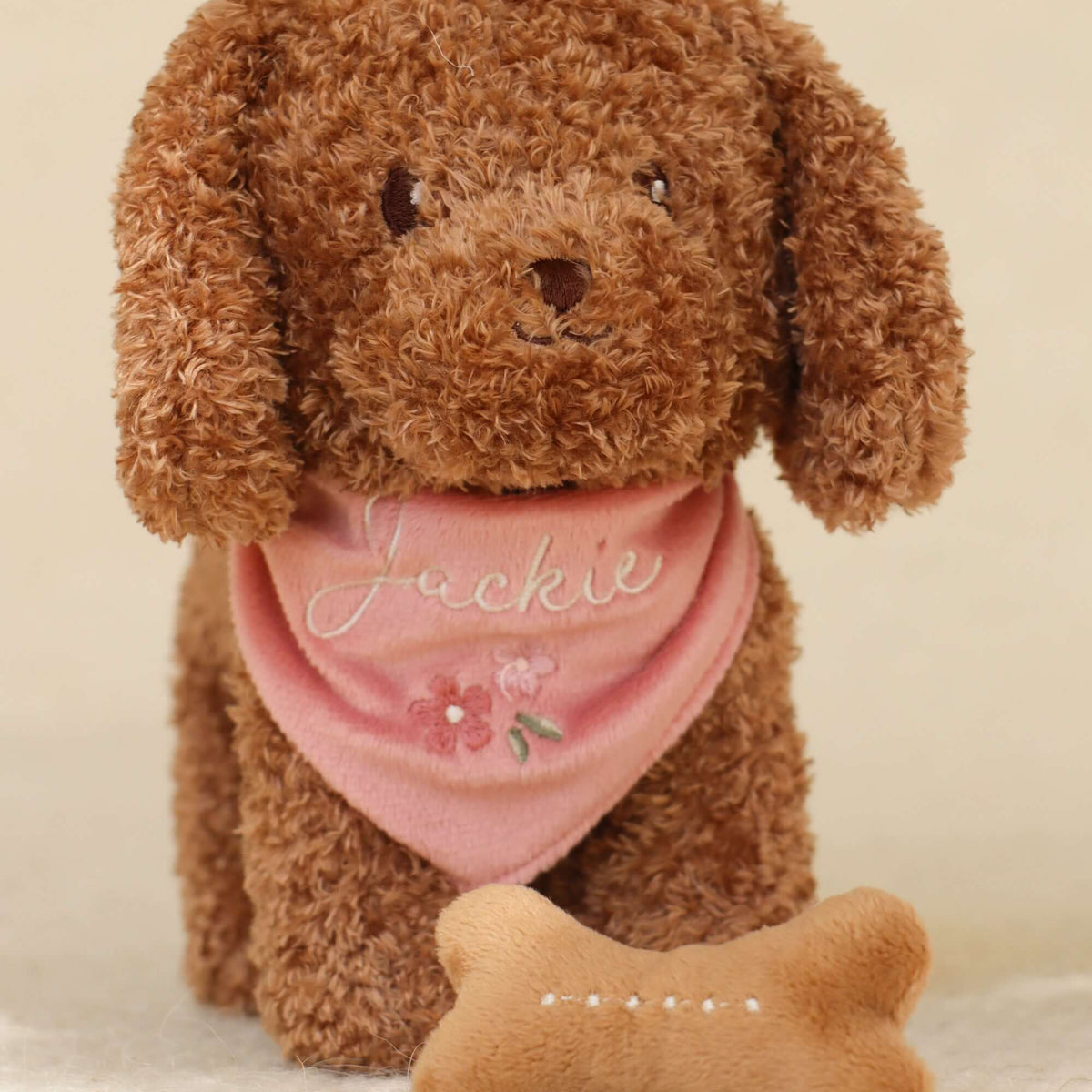 Little Dutch, Plush Dog Jackie in Bag - Cuddle Buddy
