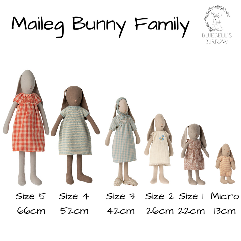 Maileg Sizing Guide to Help