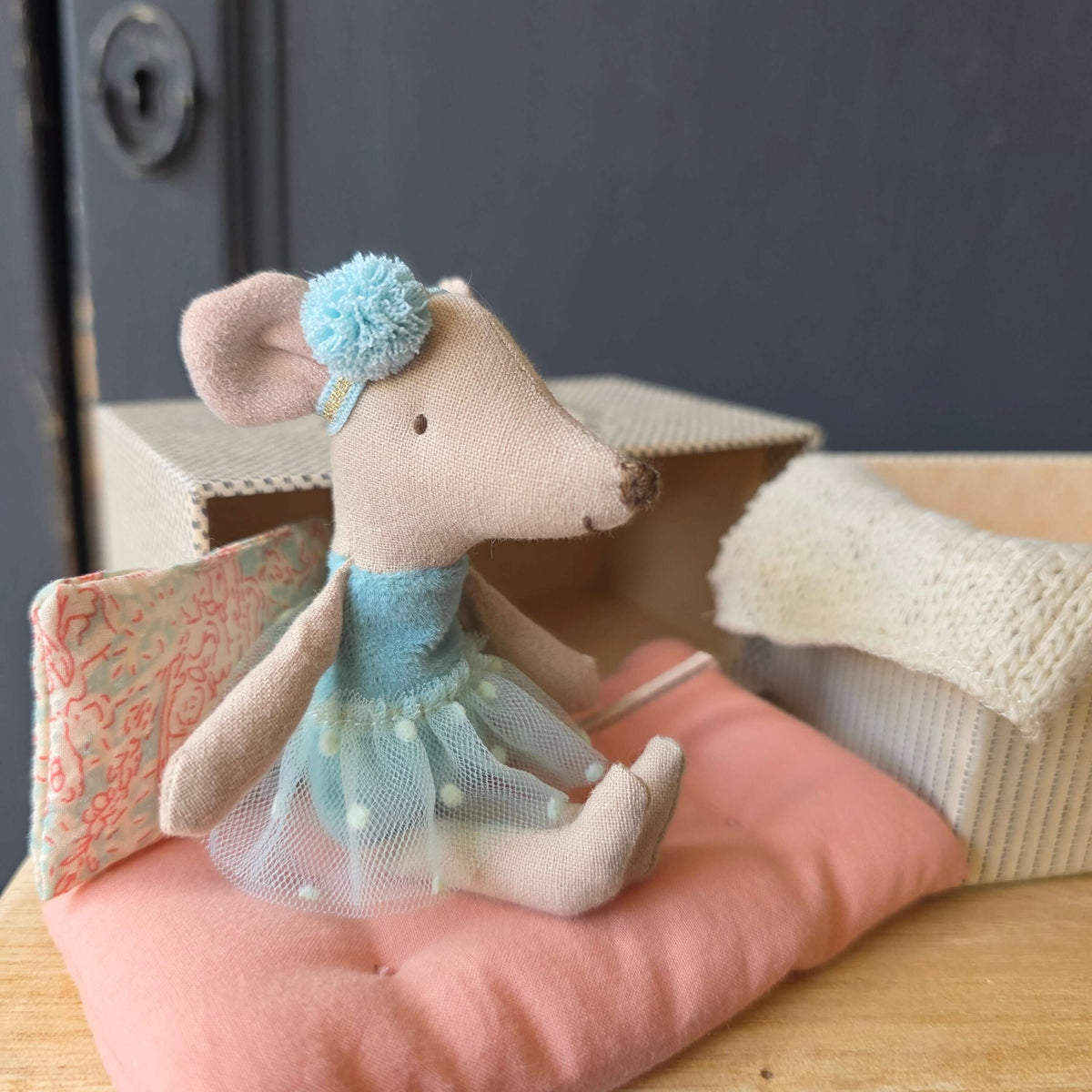 Pre-Order Maileg Dance Mouse in Daybed | Little Sister