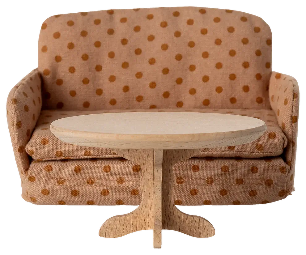 Pre-Order Maileg Oval Coffee Table for Mice - Nature