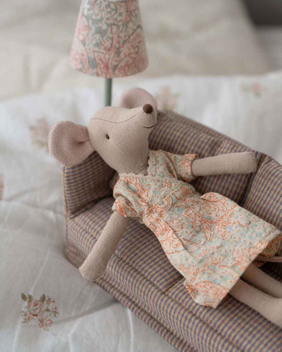 Cozy Maileg Mouse Couch for Little Adventures