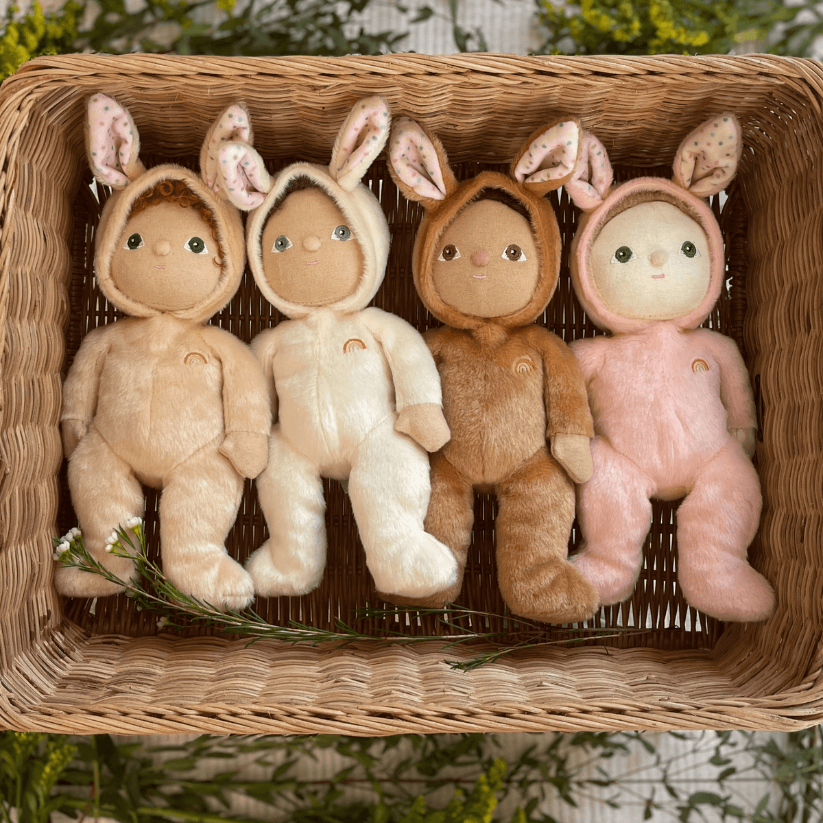 Olli Ella Dinky Dinkum Doll - Basil Bunny - Cream